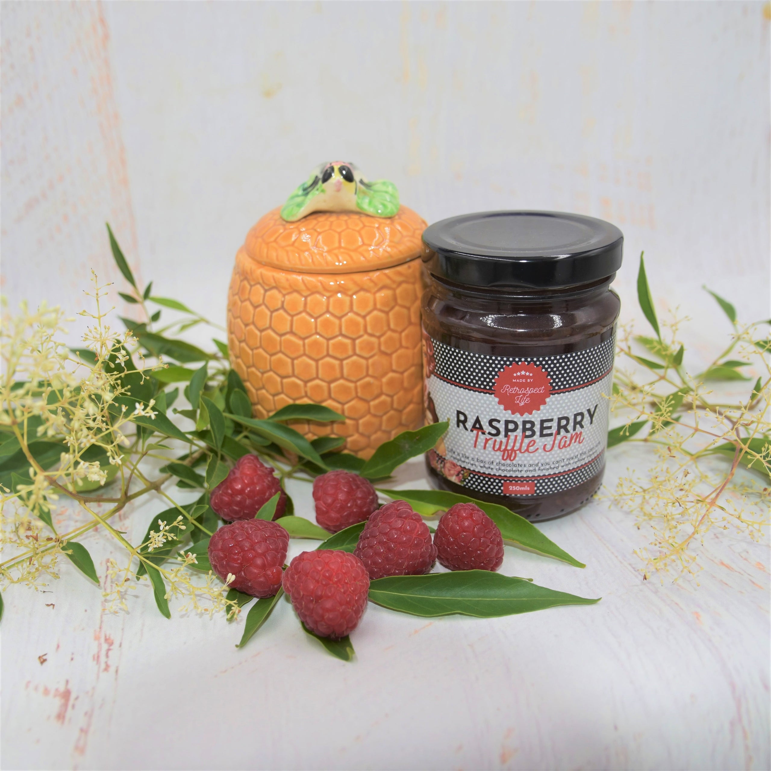 Raspberry Truffle Jam | Vintage Farmhouse Kitchen